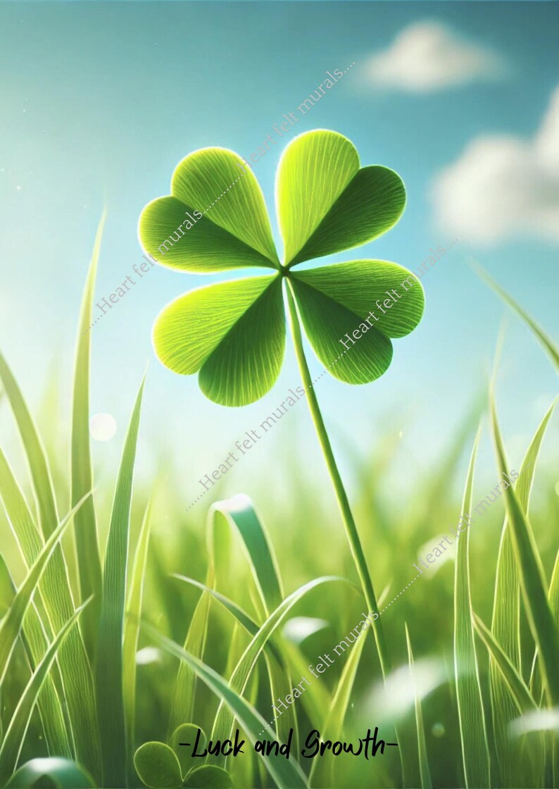 Clover Leaves Are a Symbol of Luck. Prosperity and Growth. Each Leaf ...