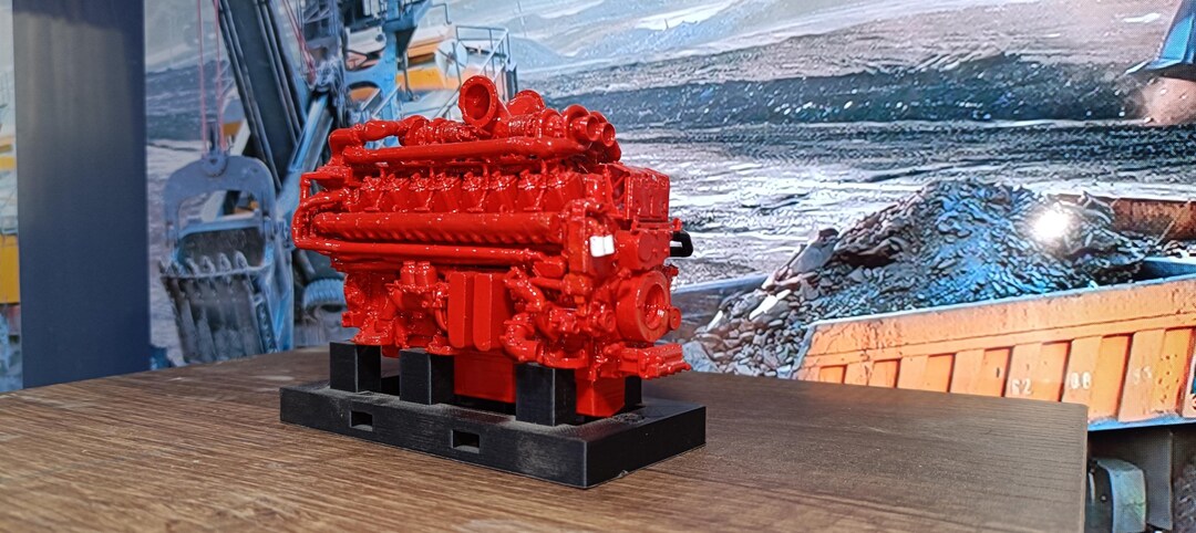 Diesel Engine QSK95 RC, CUMMINS Scale 1:50 and 87 - Etsy