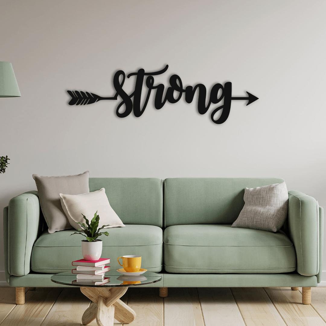 Strong Written Arrow Metal Wall Decor Modern Wall Art Traditional ...