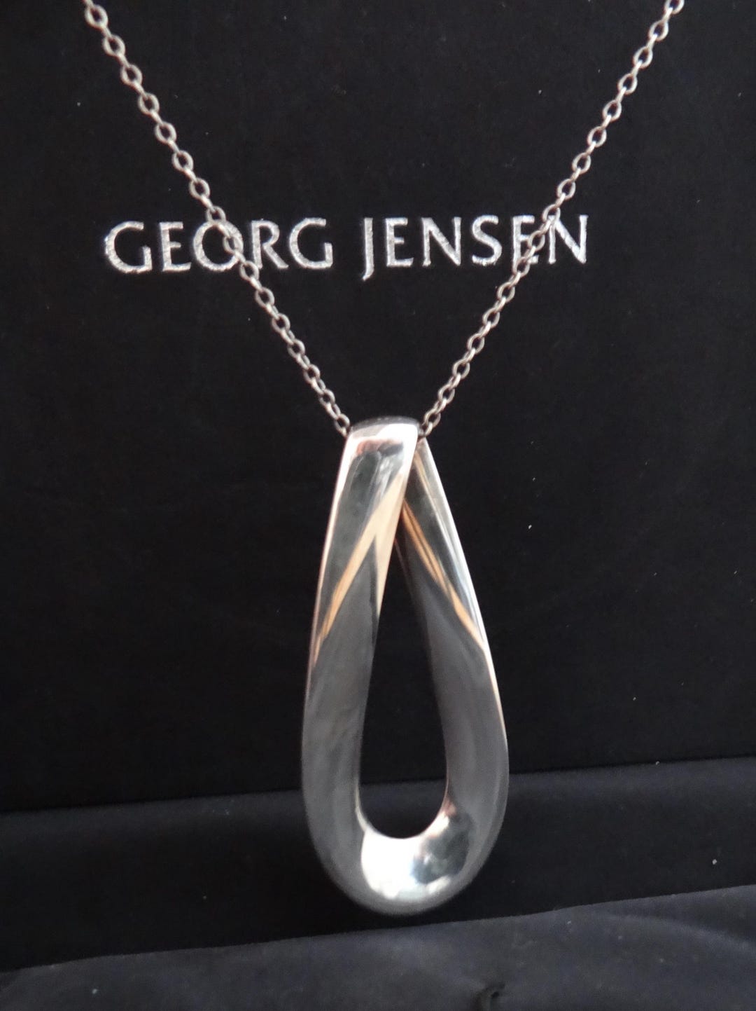Georg Jensen #452A Infinity 7 Cm. Pendant and Chain Sterling Silver ...