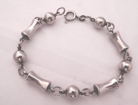 vintage silver 830S BRACELET DENMARK or Germany - Gem