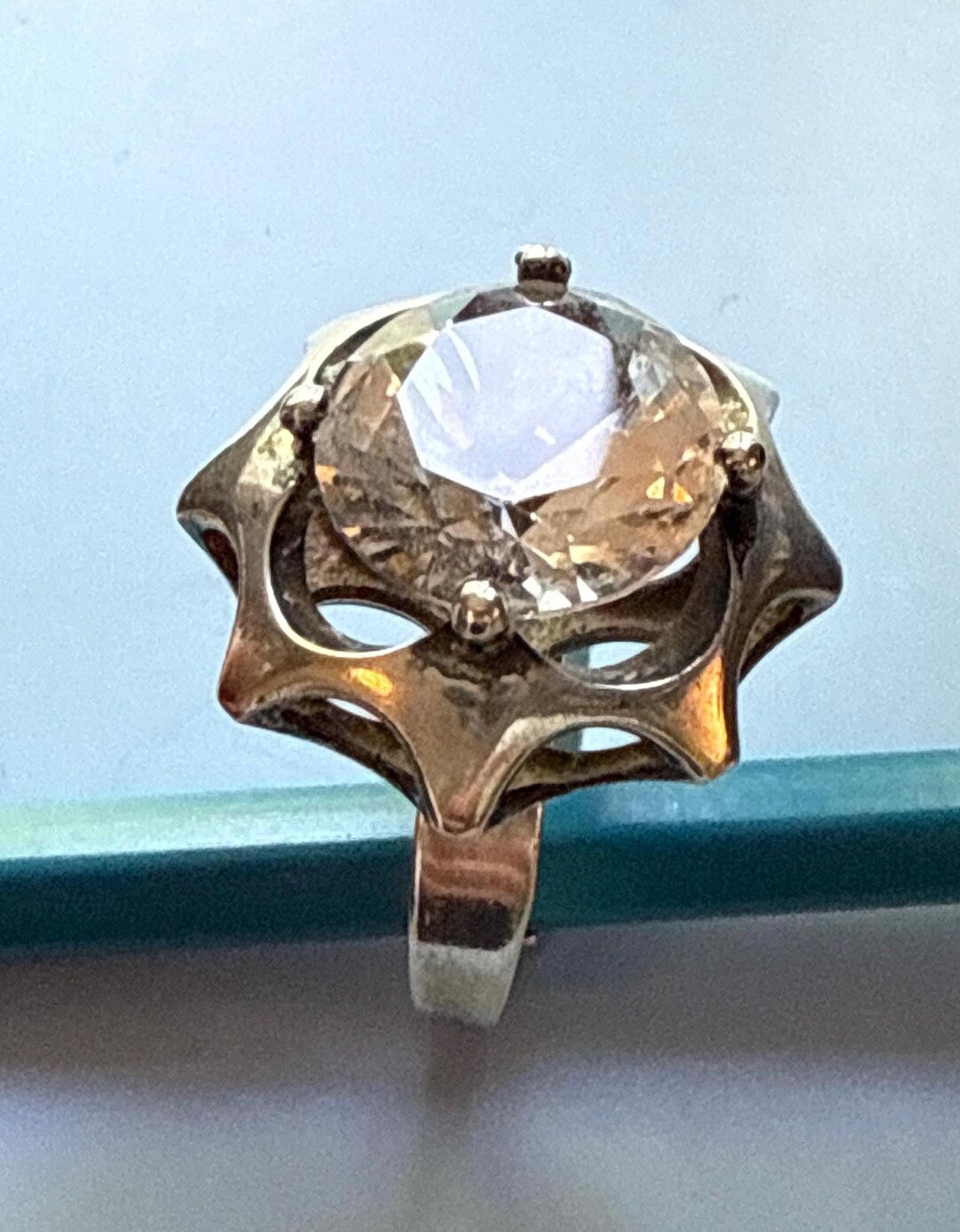 Large Vintage HERMAN SIERSBOL Sterling Silver 925S With Rock Crystal ...