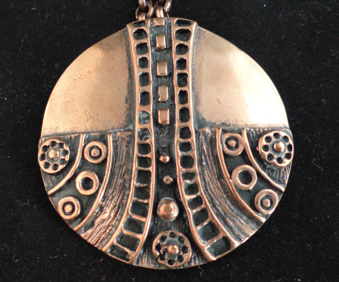 Vintage David ANDERSEN Pendant and Chain UNN TANGERUD Bronze Norway - Etsy