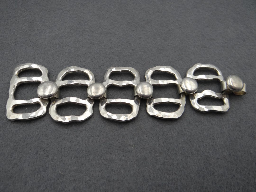 Vintage Jacob Hull Silver Plated Link Bracelet for Buch and Deichman ...