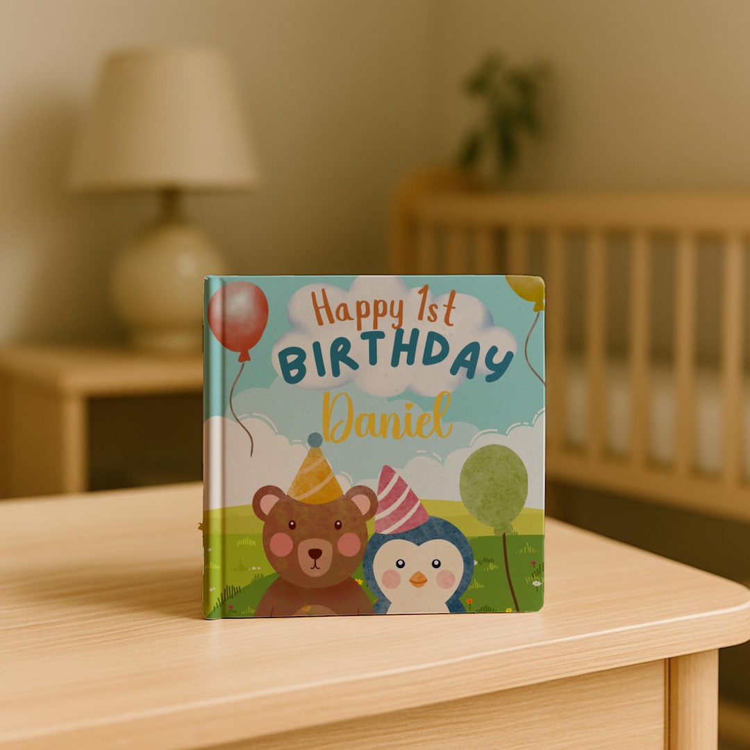 Personalized Birthday Book for Baby | 1 Years Old Gift | Custom Baby ...