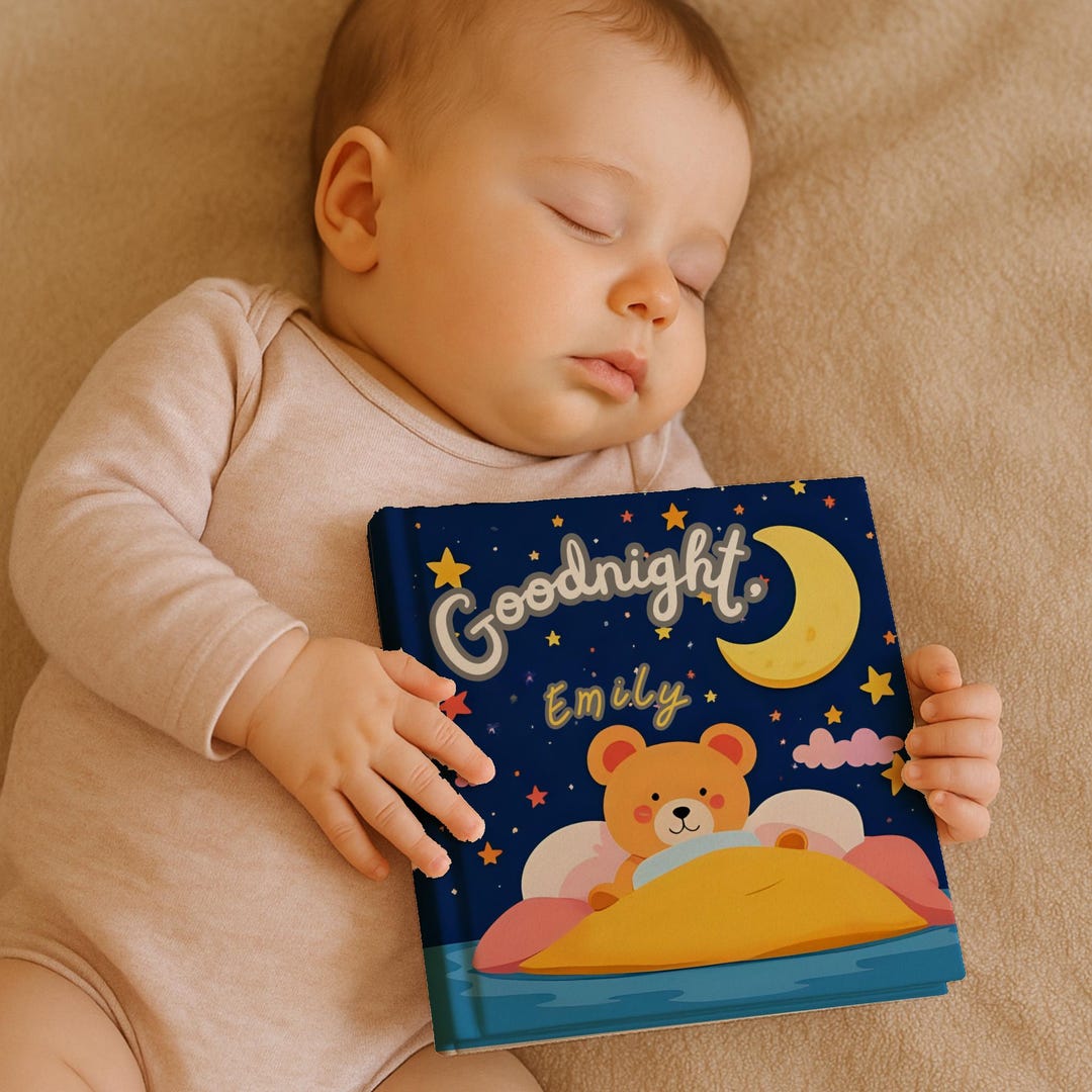 Personalized Baby Name Bedtime Book, Custom Softcover Story - Etsy