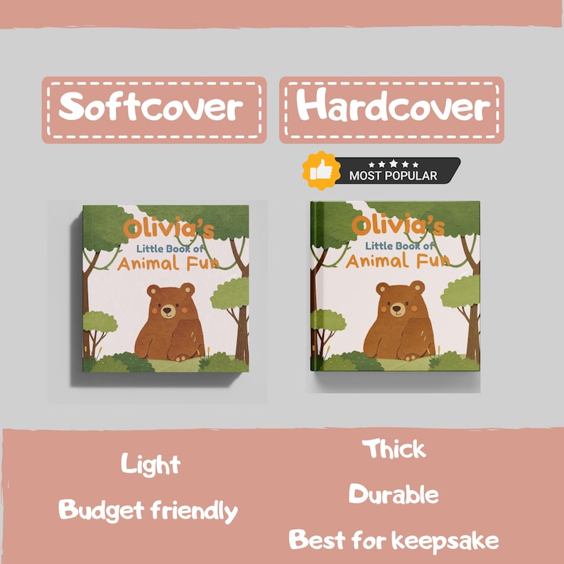 Personalized Animal Fun Book for Baby – Custom Name Story | Baby Shower ...