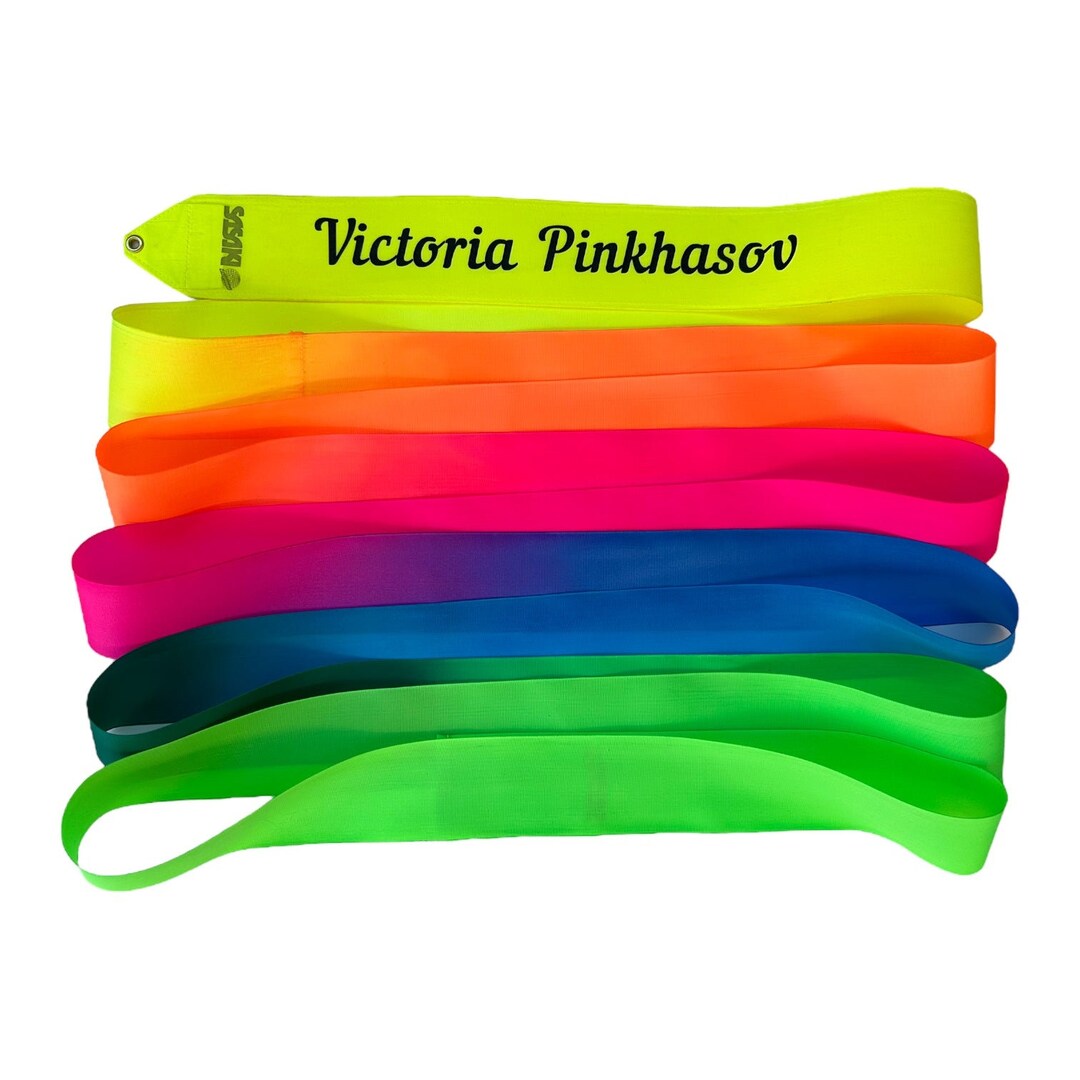 RG Rhythmic Gymnastics Ribbon "neon Touch" Matching Your Leotard Design ...