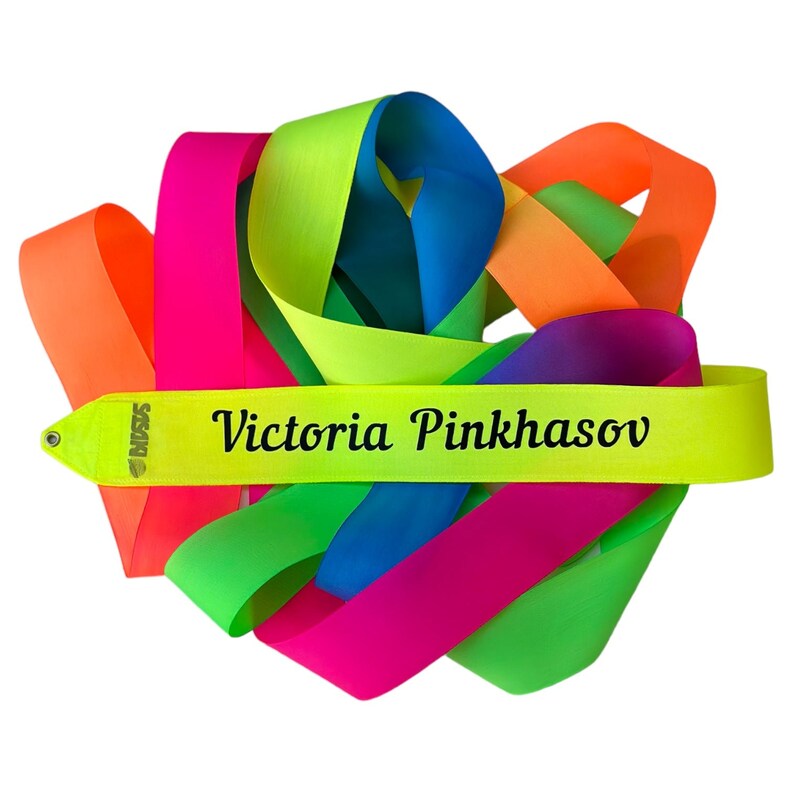 RG Rhythmic Gymnastics Ribbon "neon Touch" Matching Your Leotard Design ...