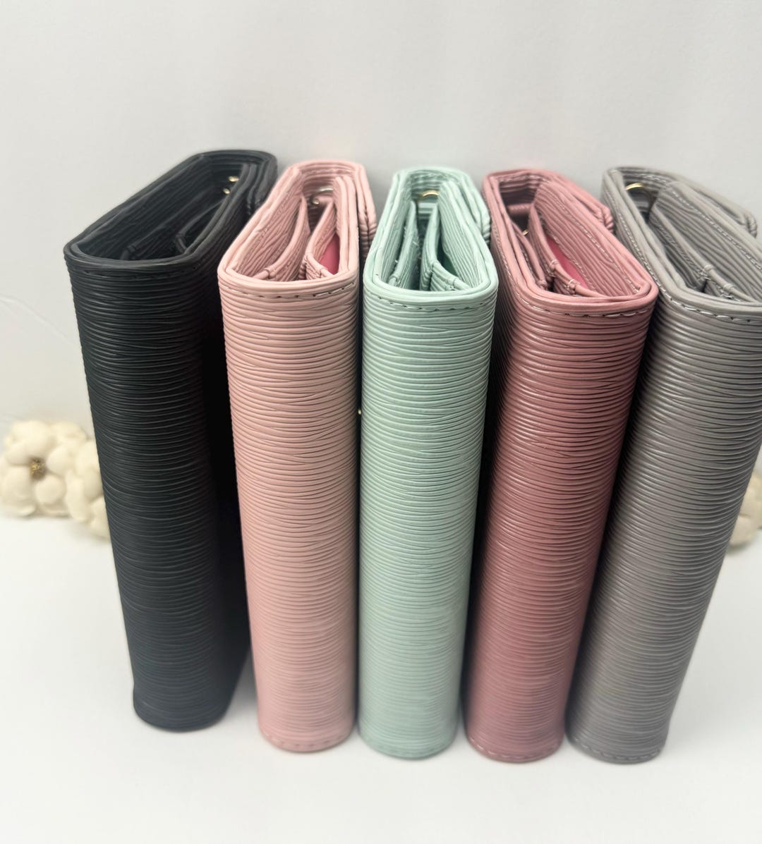 A6 Luxury Leather Cash Binder Wallet - Etsy