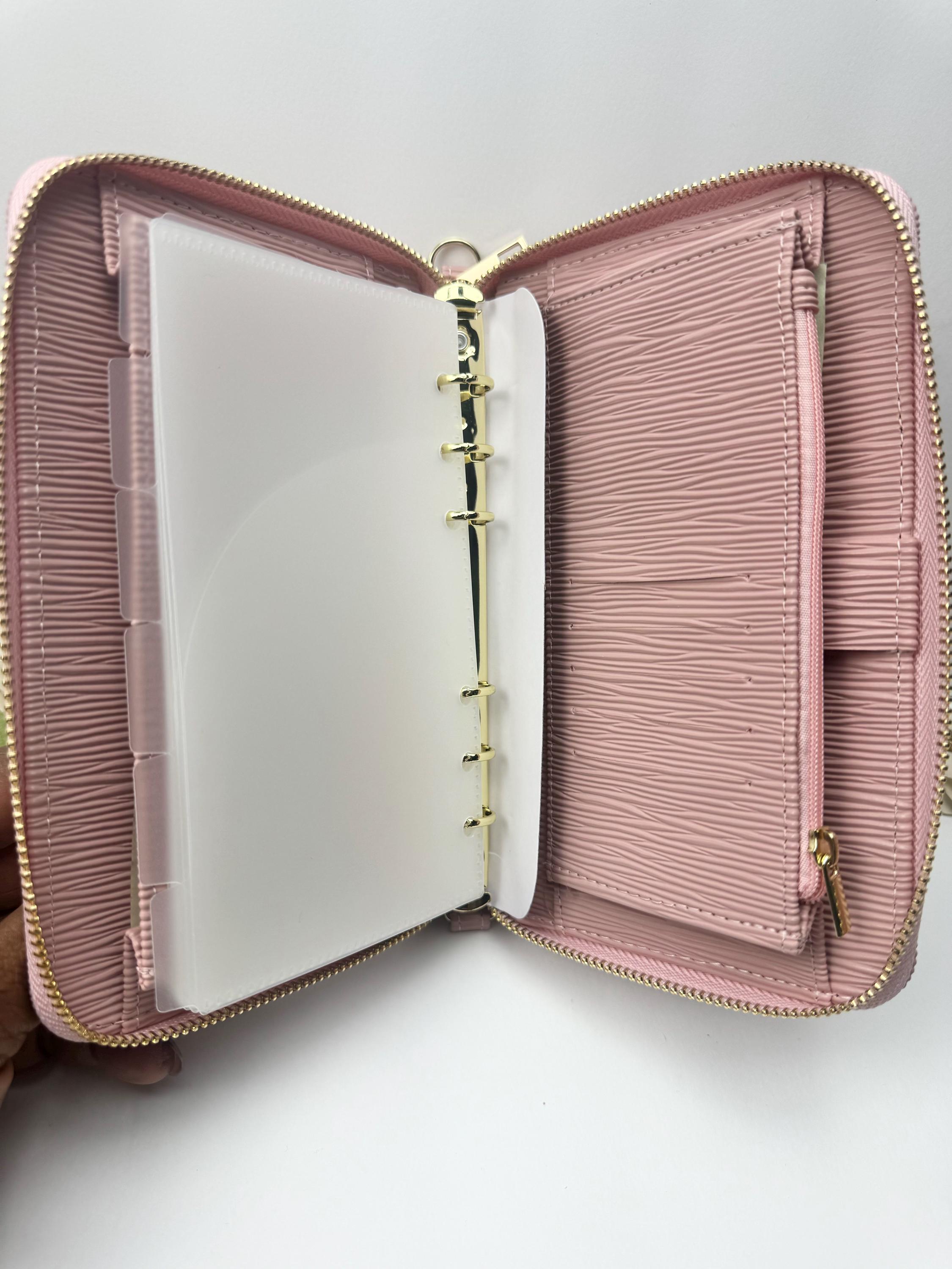 A6 Luxury Gold Ring Leather Budget Binder Wallet - Etsy