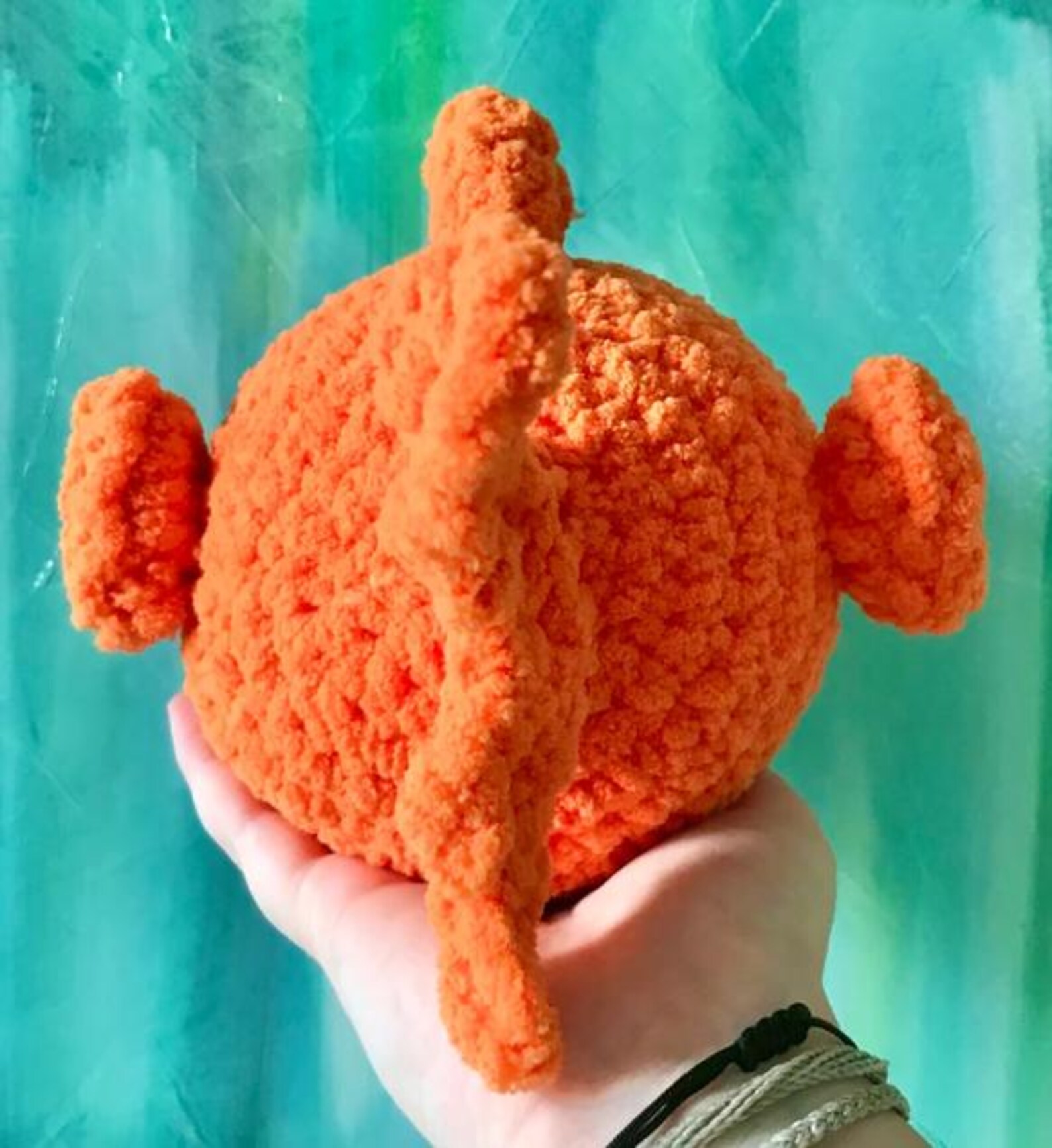 Crocheted Fish | Stuffed Clownfish, Flounder, and Goldfish | Handmade ...