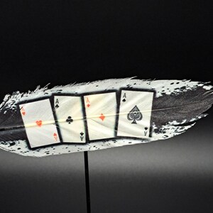 Four Aces Hat Feather - Etsy