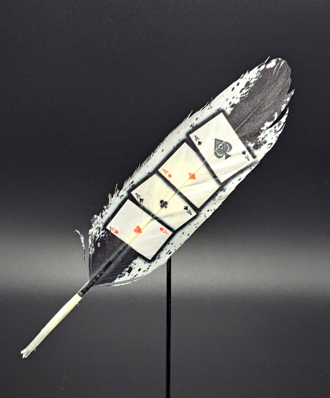 Four Aces Hat Feather - Etsy