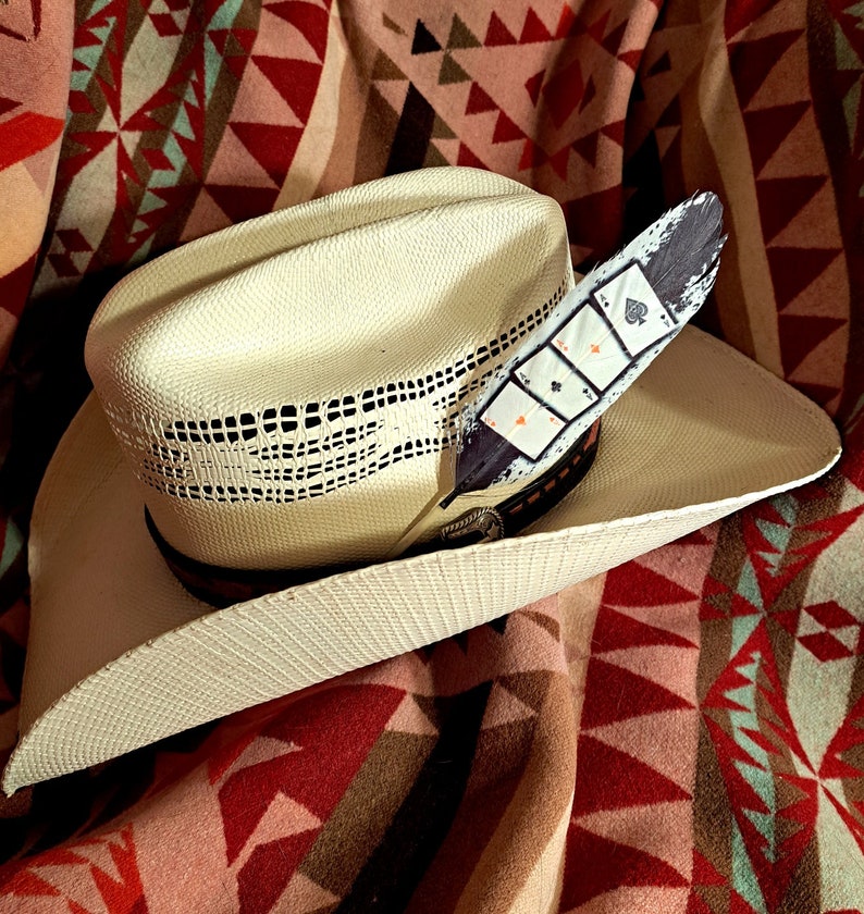 Four Aces Hat Feather - Etsy