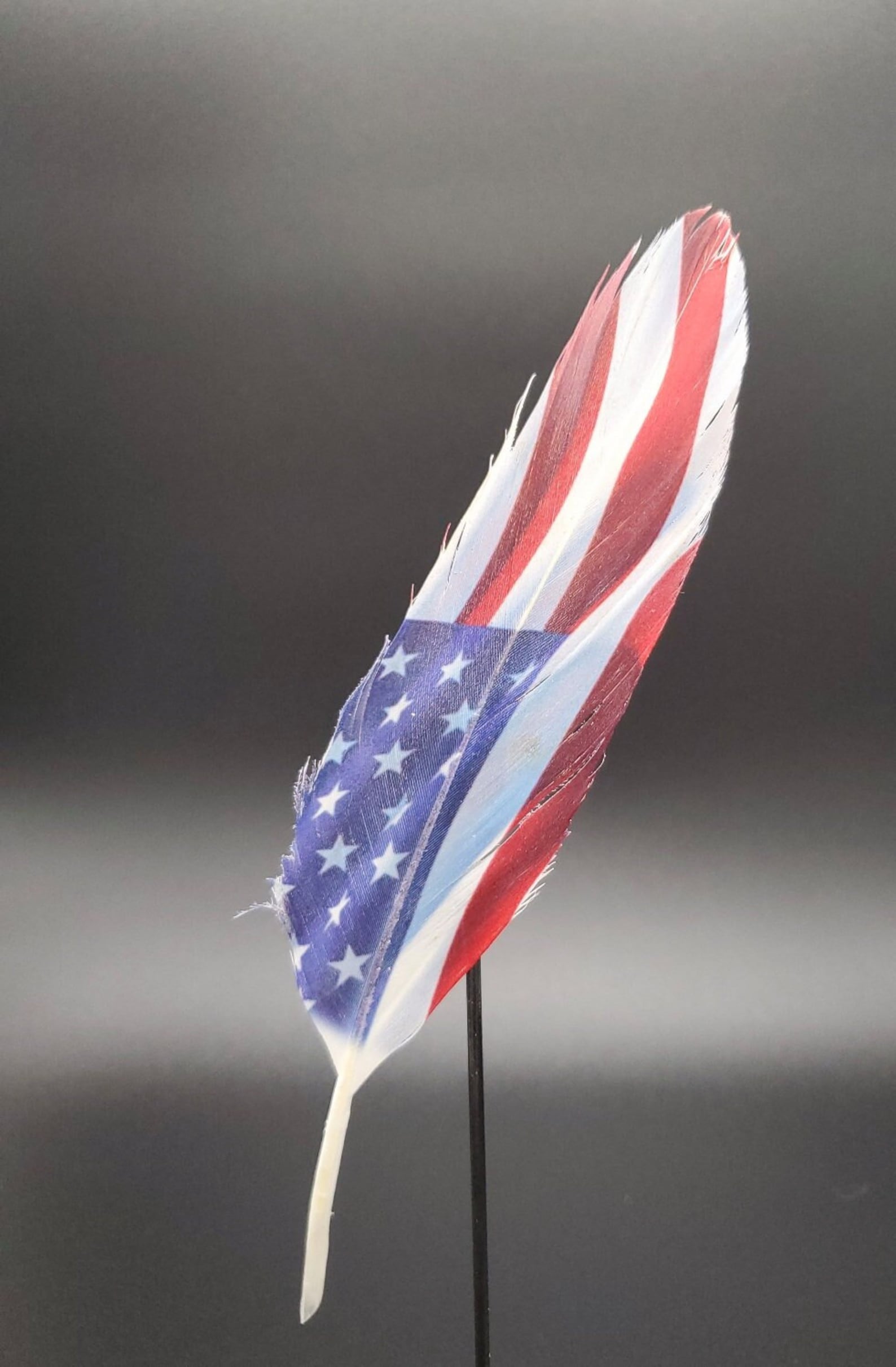 American Flag Hat Feather - Etsy