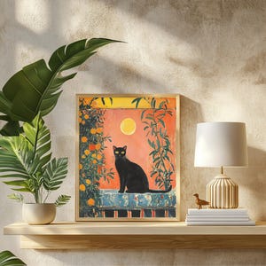Henri Matisse Cat Print, Matisse Open Window Cat Poster, Black Cat Art ...