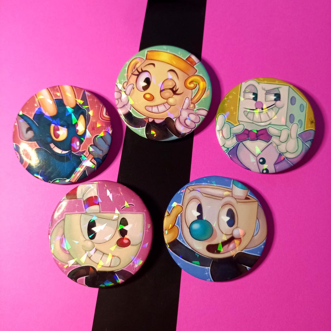 Button Pins | the Cuphead Show - Etsy