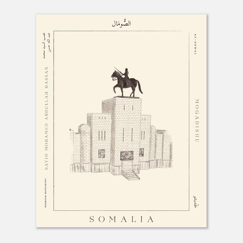 Somalia Print - Africa | Illustrated Architecture | Unframed | Studio ...