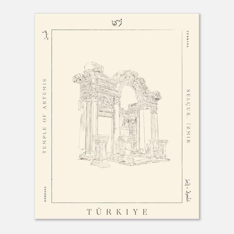 Turkiye - Turkey Print | Illustrated Architecture | Unframed | Studio ...