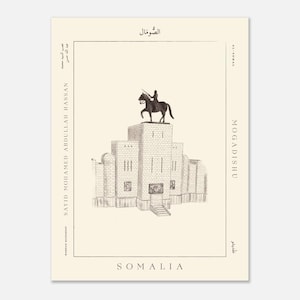Somalia Print - Africa | Illustrated Architecture | Unframed | Studio ...