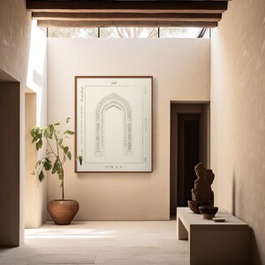 Oman Print - Middle Eastern Print | Illustrated Architecture | Unframed ...