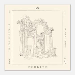Turkiye - Turkey Print | Illustrated Architecture | Unframed | Studio ...