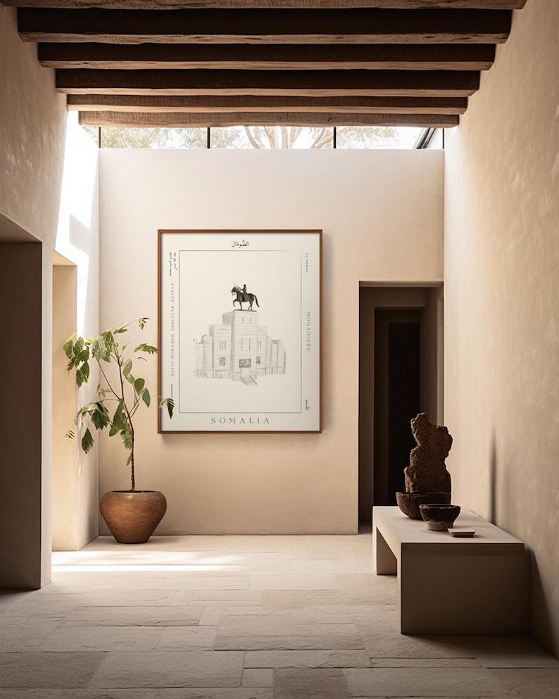 Somalia Print - Africa | Illustrated Architecture | Unframed | Studio ...