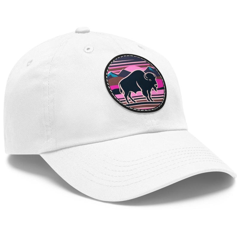 American Bison Bio-washed Unisex Chino Twill Dad Hat National Park ...