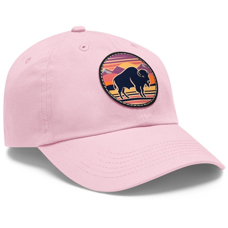American Bison Bio-washed Unisex Chino Twill Dad Hat National Park ...