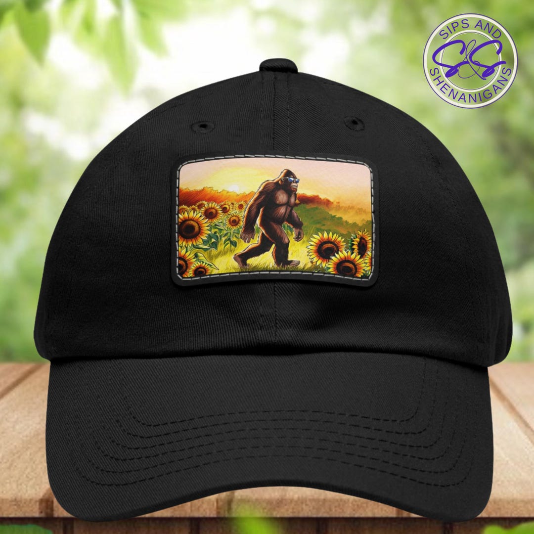 Sasquatch and Sunflowers Hat Girly Bigfoot Dad Hat Bigfoot Outdoor Gear ...