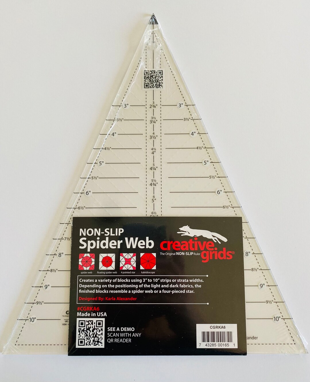 Destach Creative Grids Spider Web Quilt Ruler CGRKA6 FREE SHIPPING - Etsy