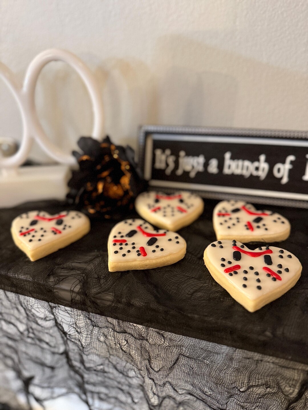 Friday the 13th Jason Mask Cookies - Etsy