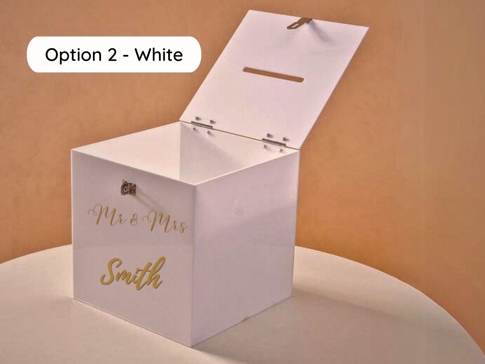 Personalized Acrylic Wishing Well: Custom Wedding Card Box - Etsy