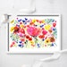 Flower Field Abstract Garden Art Print Colorful Abstract - Etsy