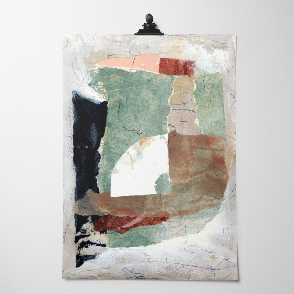 Jade Art Print Gemstone Print Collection Abstract Collage - Etsy