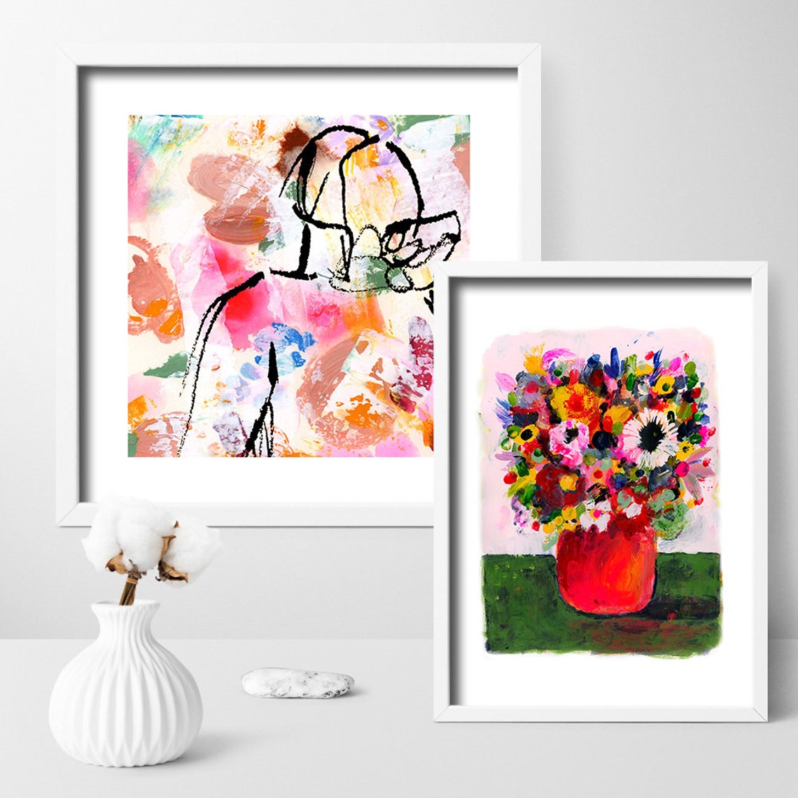 Abstract Figure Drawing Women Figure Art Acrylic Abstract - Etsy