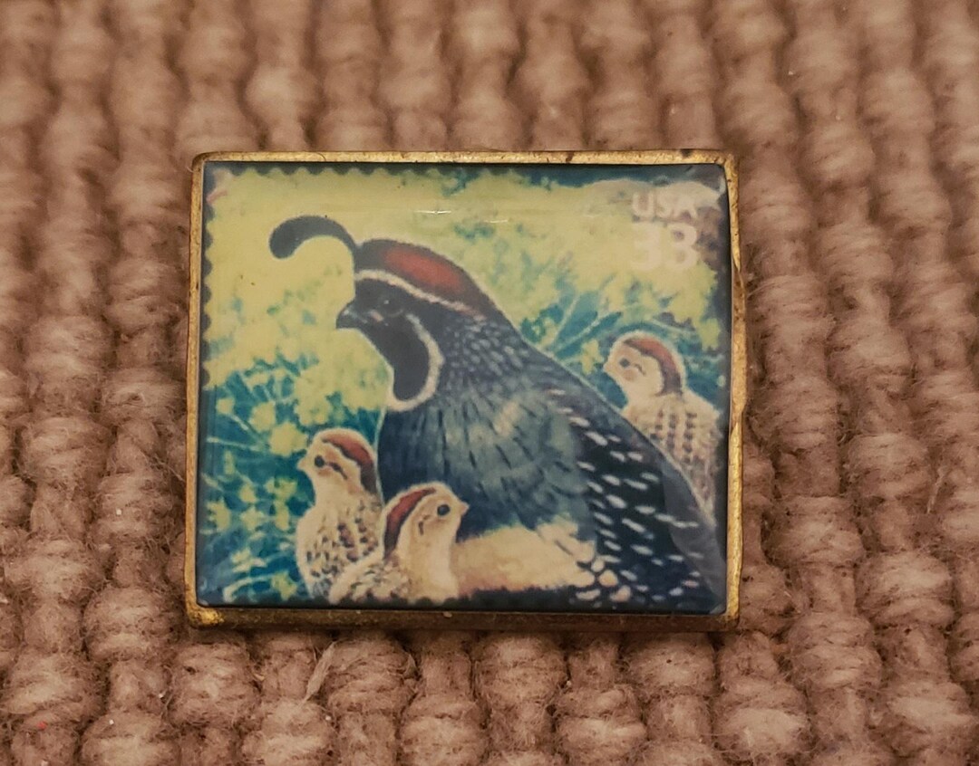 Vintage Postage Stamp Lapel Pin - Etsy