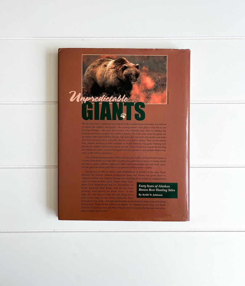 Signed Alaskan Brown Bear Hunting Book, Wildlife Tales, Rustic Decor - Etsy