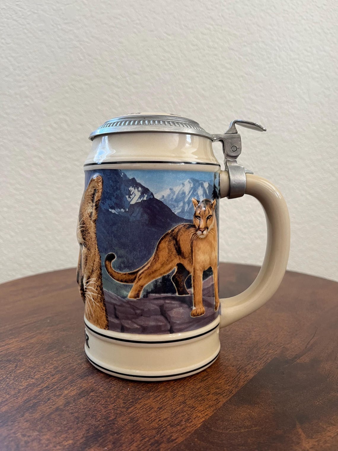 Budweiser Beer Stein, Endangered Species 3D Cougar Mug, Collectible ...