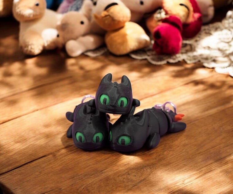 Baby Toothless Articulated Keyring/keychain/cute Gift for Anyone - Etsy