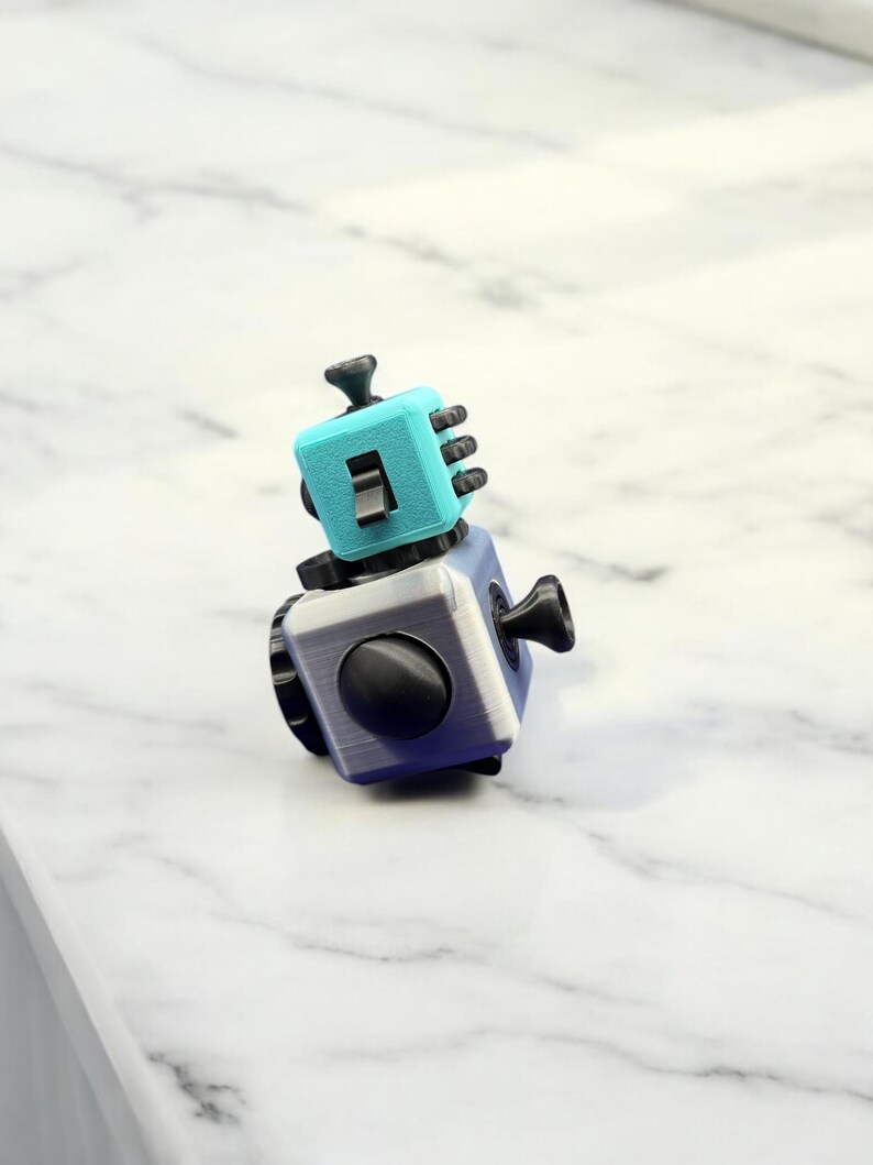 3D Printed Fidget Cube: Sensory Toy for Focus & Stress Relief - Etsy