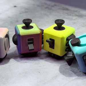 3D Printed Fidget Cube: Sensory Toy for Focus & Stress Relief - Etsy