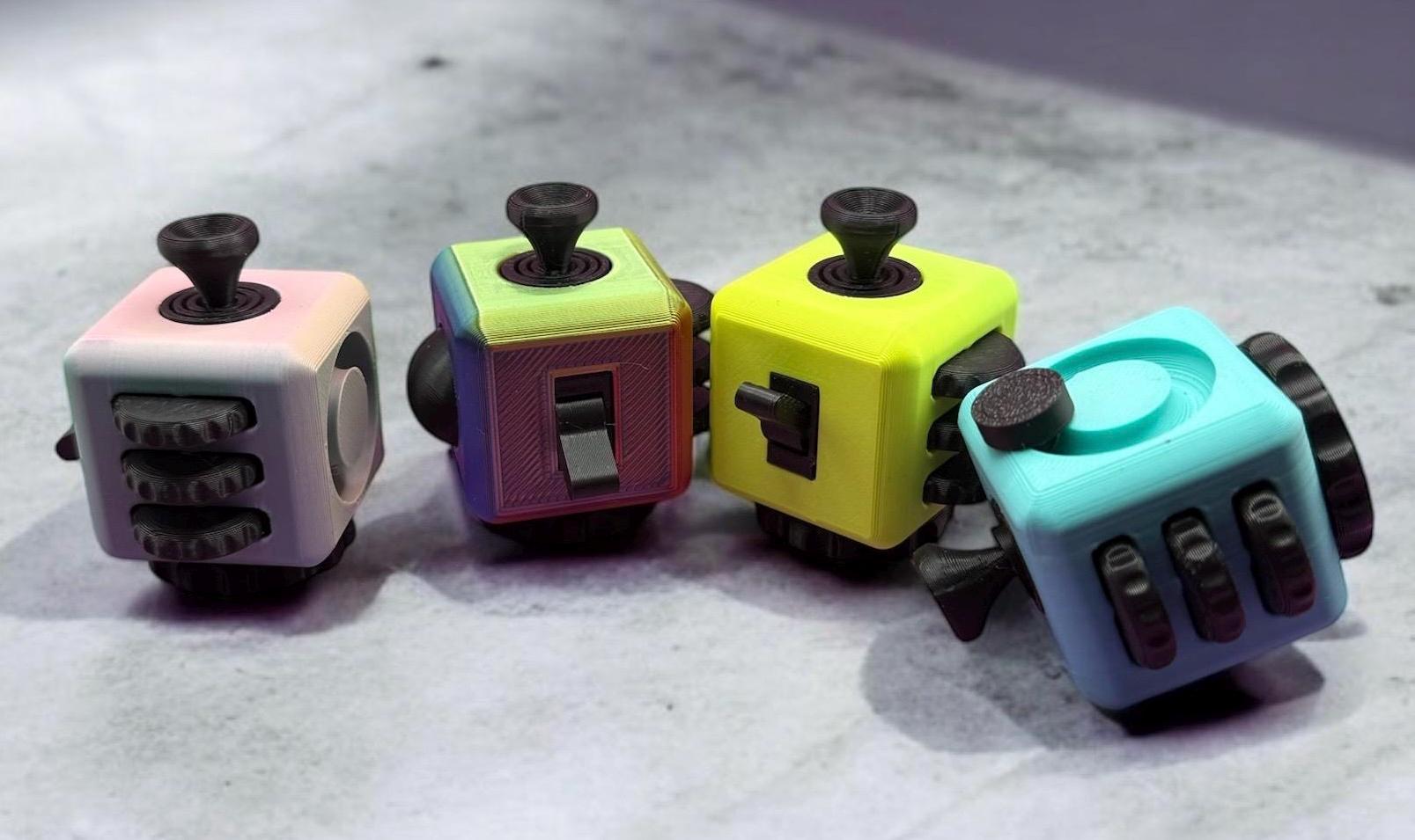 3D Printed Fidget Cube: Sensory Toy for Focus & Stress Relief - Etsy