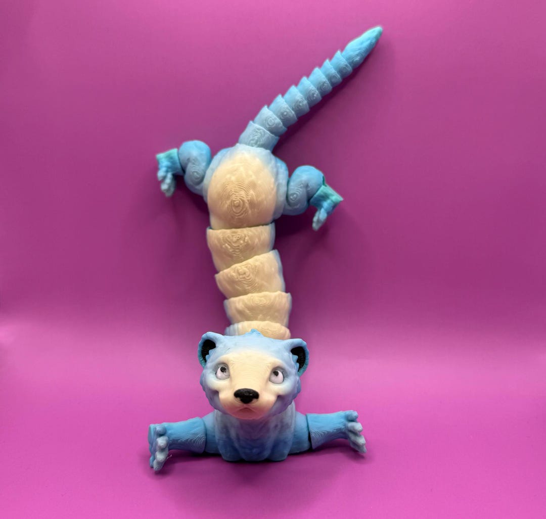 Flexi Cute Ferret Articulated 3D Printed - Etsy UK