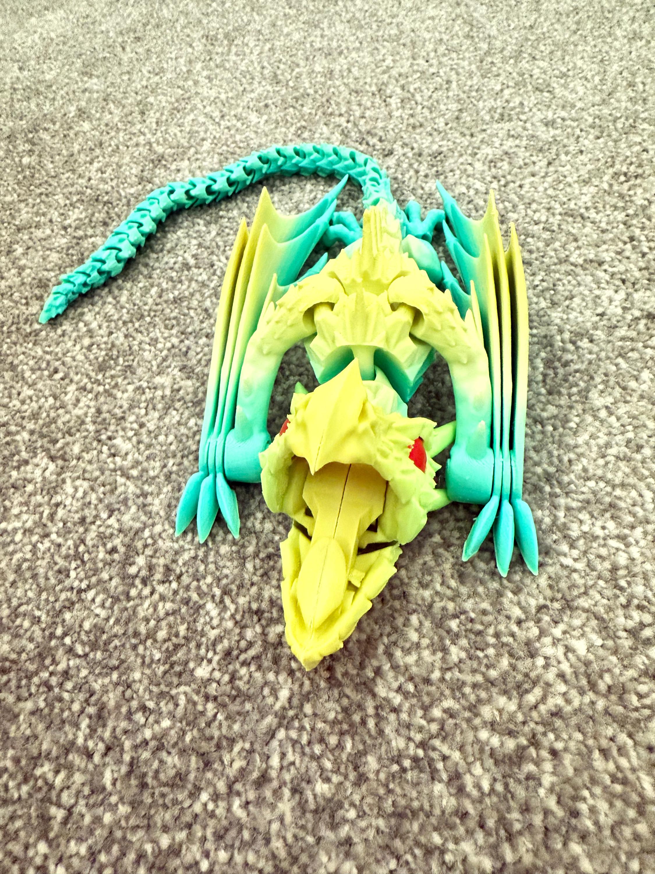 Articulated 3d Printed Wyvern Poseable Wings With Biting Action - Etsy