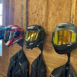 Motorcycle Helmet & Jacket Hanger Mount Display Storage - Etsy