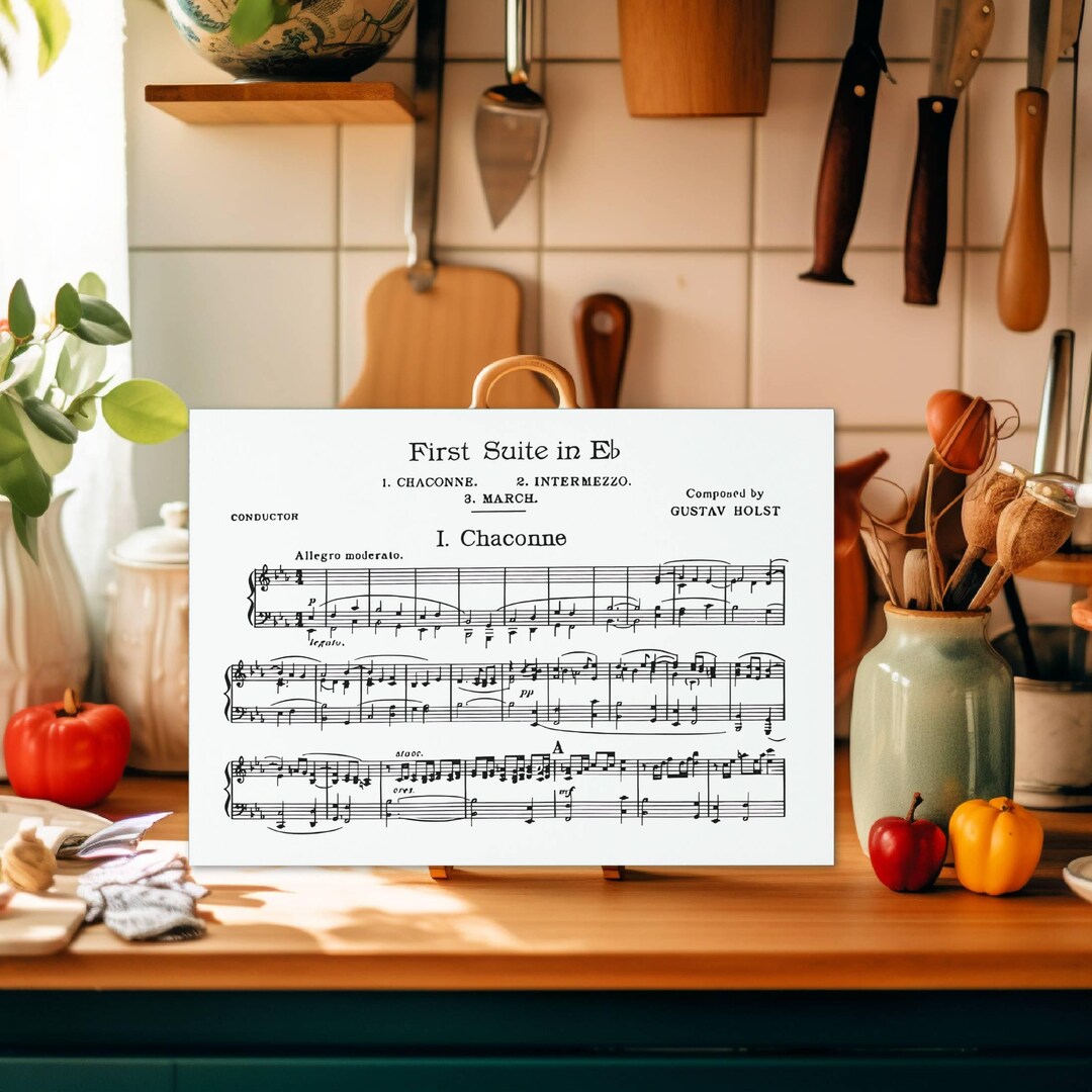 Glass Charcuterie Board Holst First Suite in Eb Conductor's Score ...