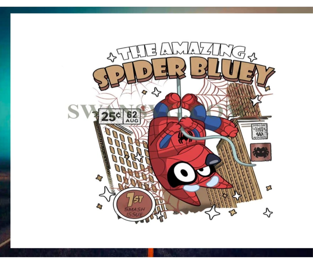 Bluey Spider Man Across the Spider-verse Png - Etsy