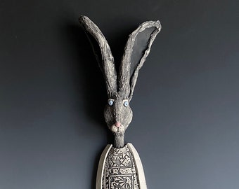 Ceramic Rabbit Art | Etsy